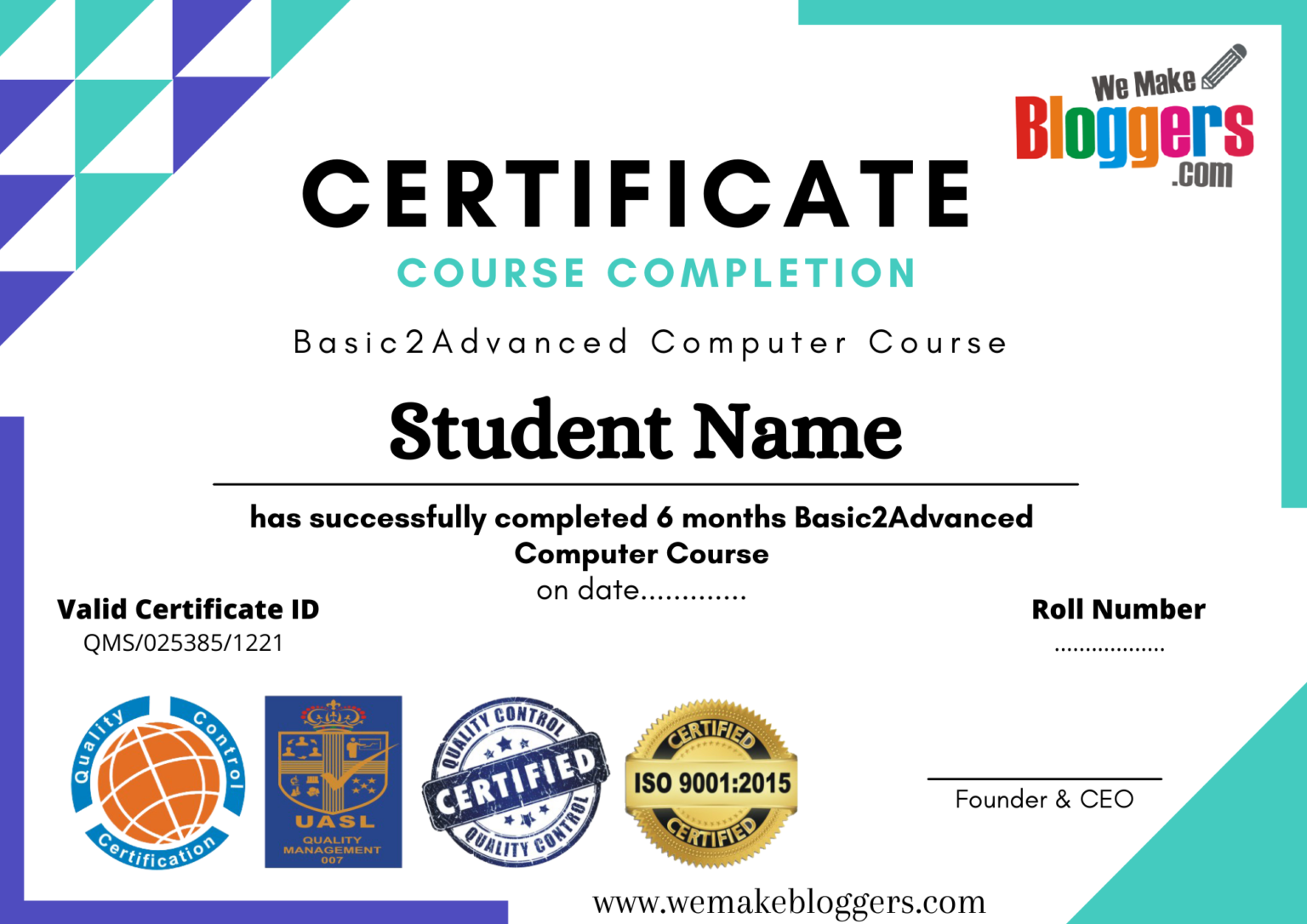 ISO Certificate – Spoken English Guru Exam Portal